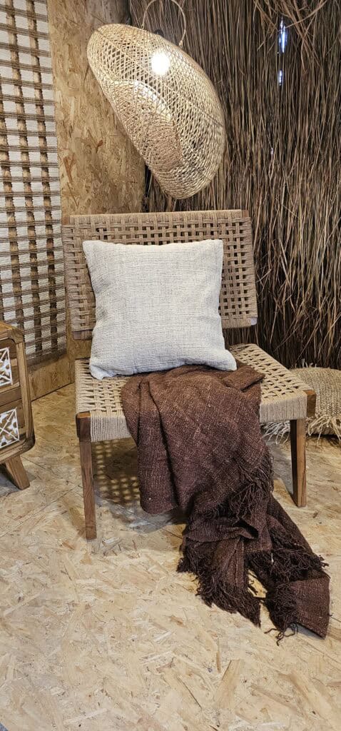 Linnen kussen 50cm ecru – CoCo homeliving